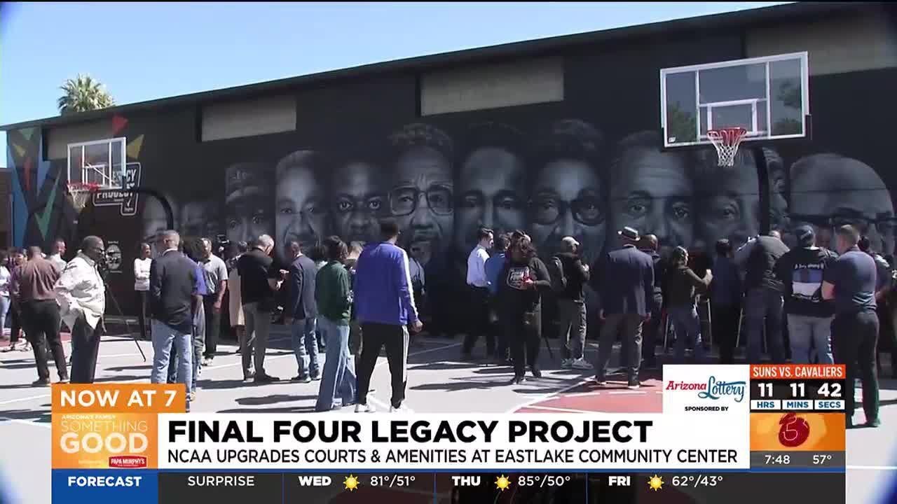 NCAA upgrades court and amenities at Phoenix community center - YouTube