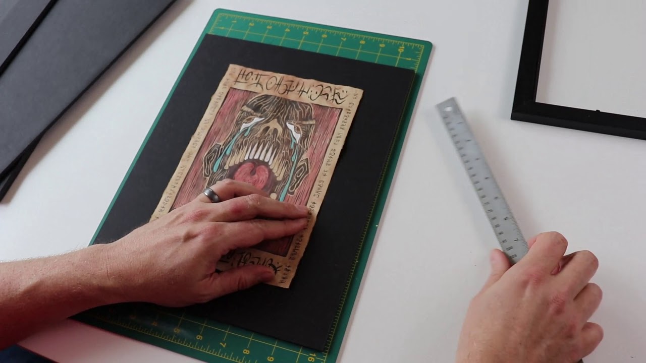 Ed frames an Arcane Scroll - YouTube