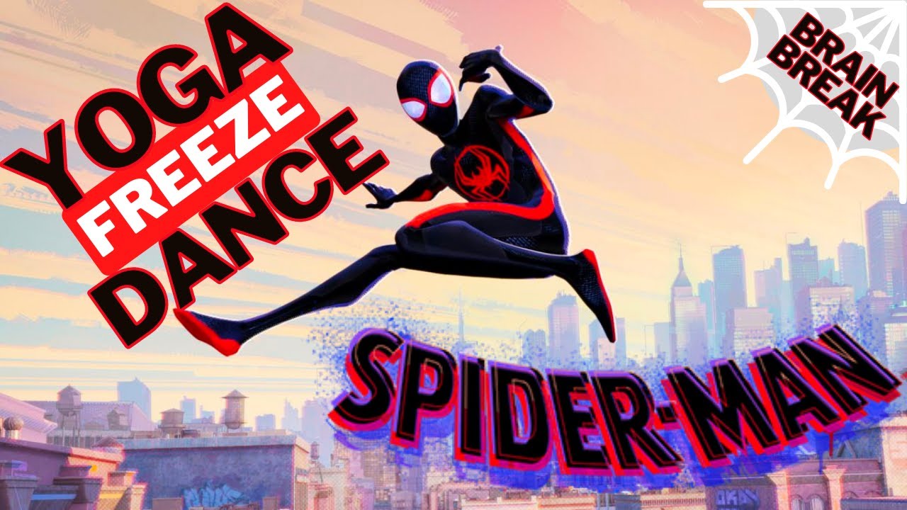 Spider-man Yoga Freeze Dance | Brain Break | PE Warm Up | Dance Party ...