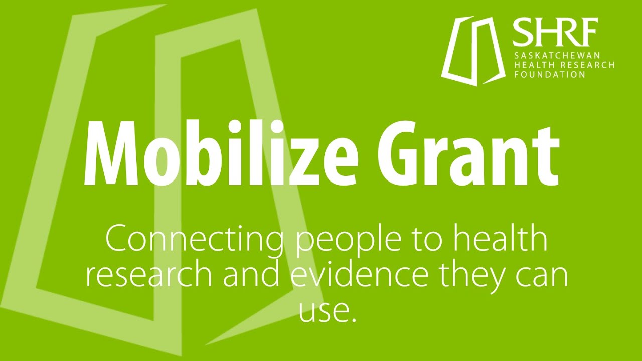SHRF 2023-24 Mobilize Grant Information Session - YouTube