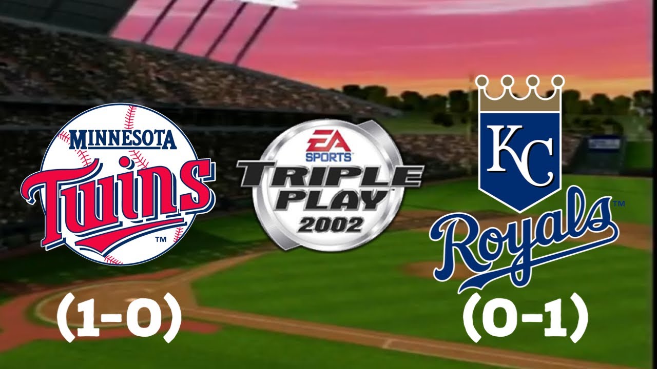 Triple Play Baseball 2002 Full Game sim: Twins @ Royals Game 2 - YouTube
