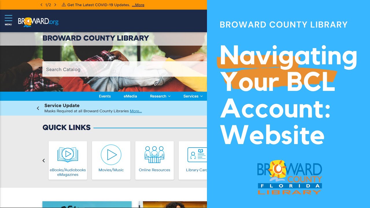 Navigating Your BCL Account: Website - YouTube