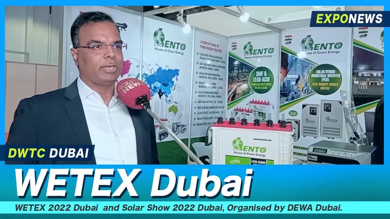 LENTO INDIA : WETEX 2022 DUBAI : Domestic Industrial Solar Panel ...