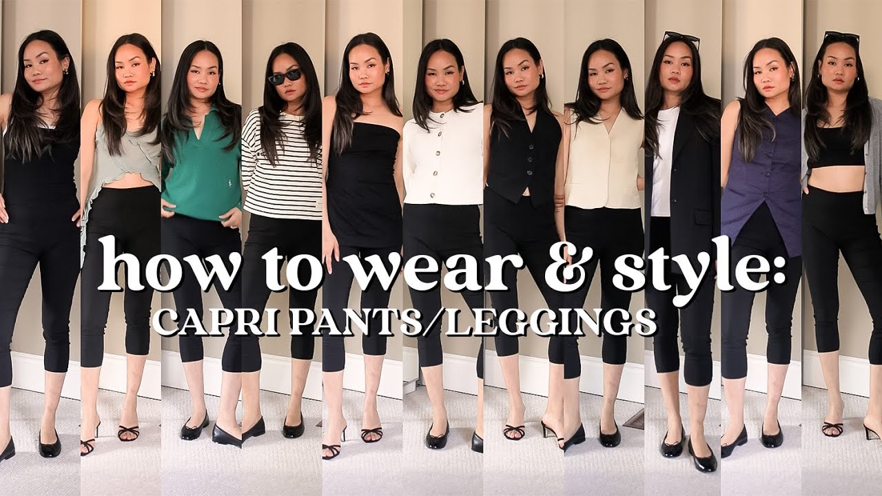 HOW TO WEAR & STYLE: CAPRI PANTS (10 Outfits) | Victoria Hui - YouTube