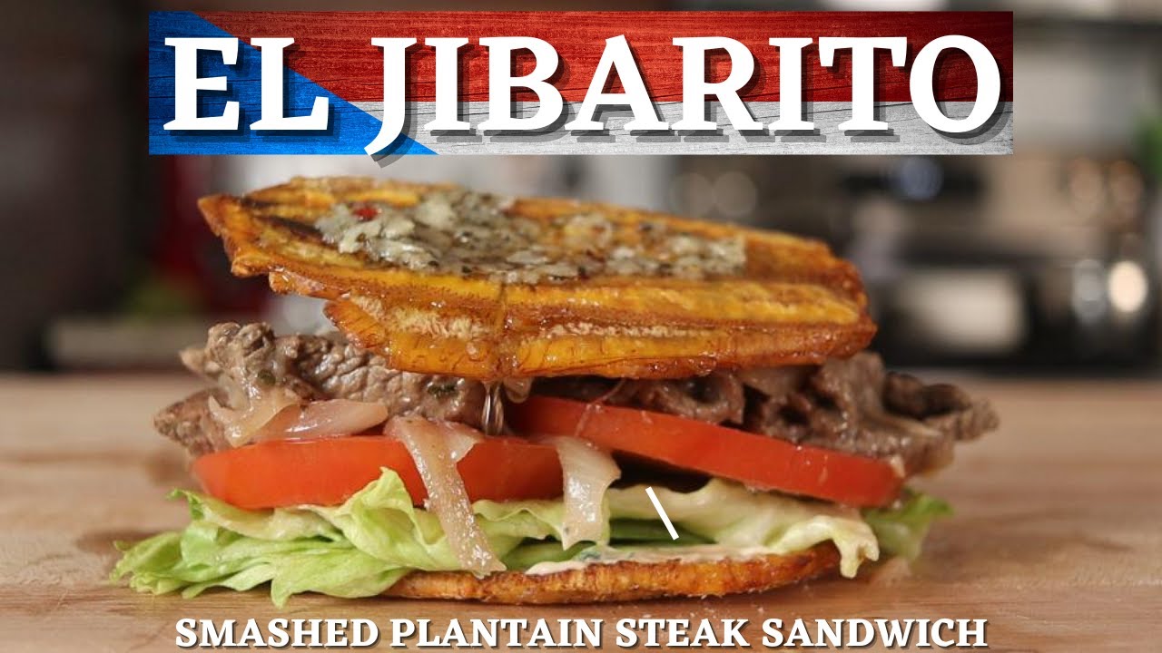 El Jibarito [Smashed Plantain Steak Sandwich] - YouTube