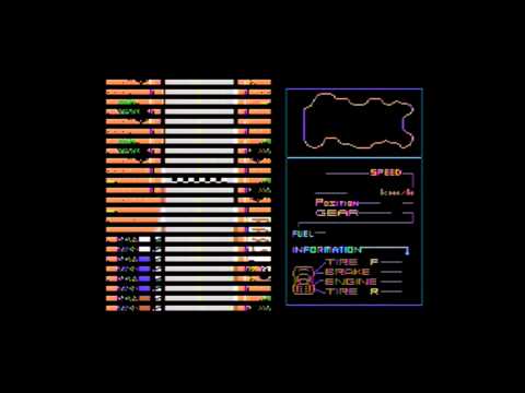 MSX PV-7 スロット1でF1スピリット起動 - YouTube