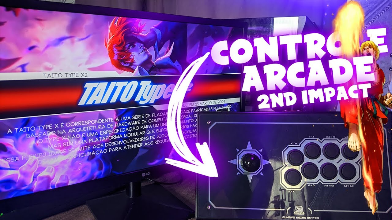 CONTROLE ARCADE 2ND IMPACT / STREET FIGHTER & KOF 13 CLIMAX - YouTube