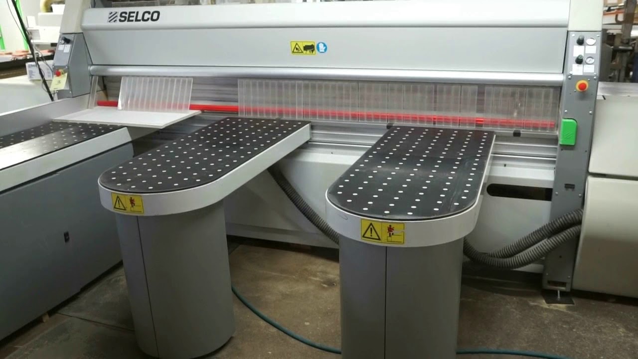 Selco EB70 Front Load CNC Panel Beam Saw (2003) - YouTube