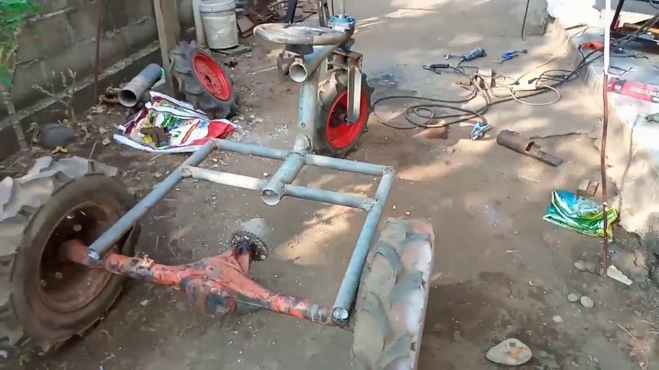 Traktor tiga roda, tahap awal @SABARMOWER - YouTube