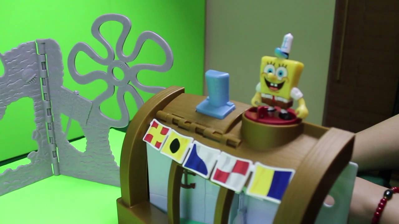 Spongebob Squarepants Krusty Krab Playset!!! Including Plankton, Karen ...