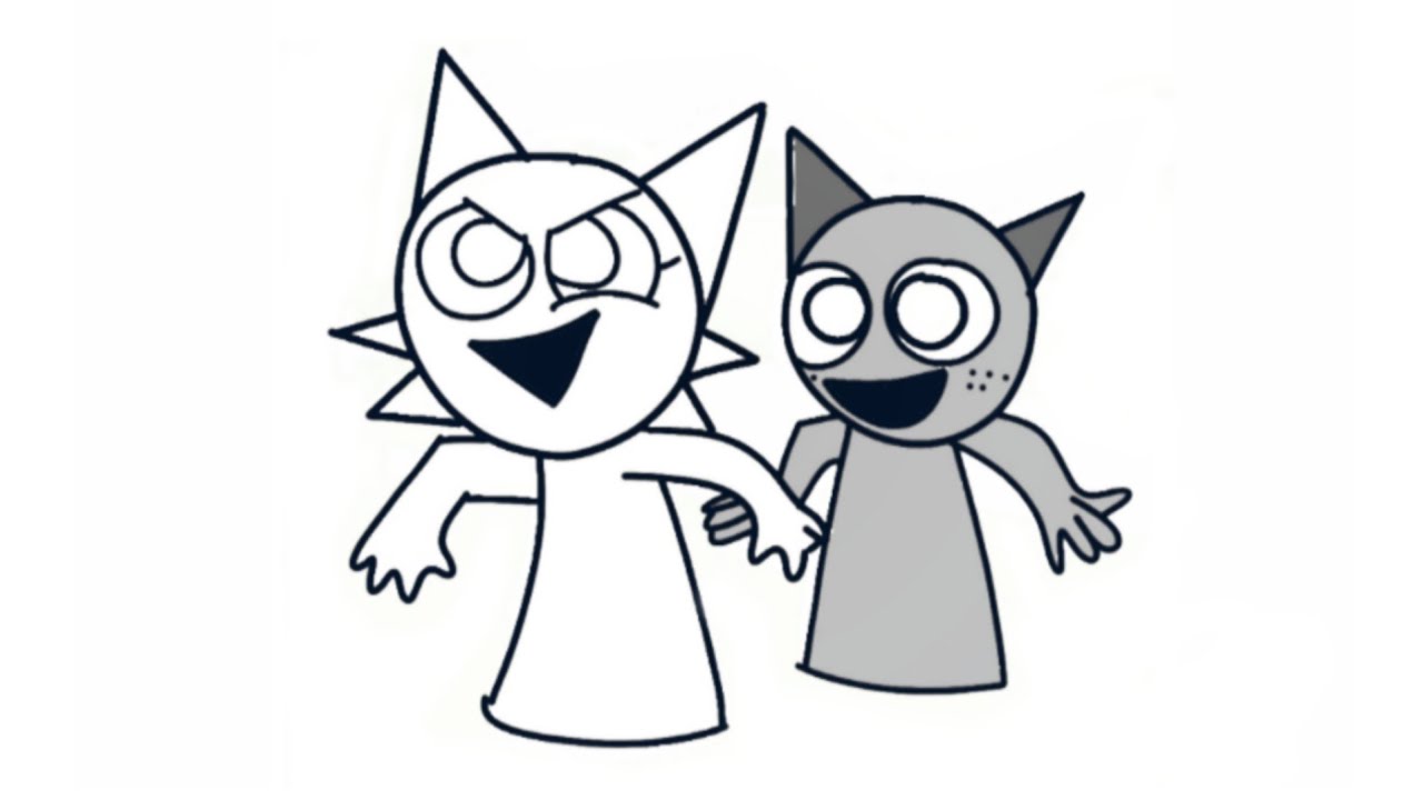 How To Draw Wenda And Gray Easy | Incredibox Sprunki - YouTube