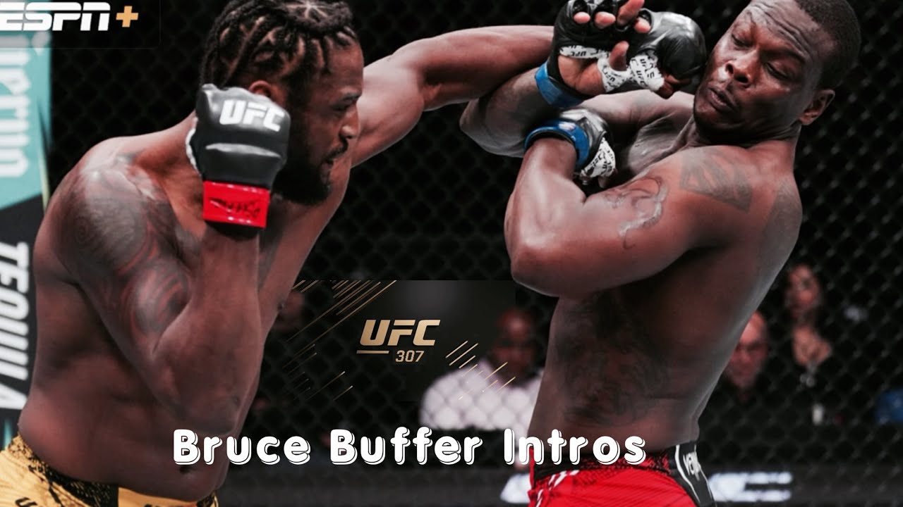 UFC 307 : Bruce Buffer Introduces Ovince Saint Prieux vs Ryan Spann ...