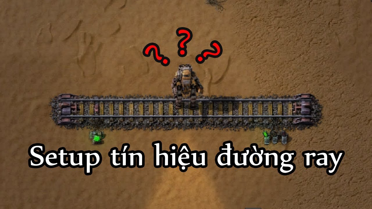 FACTORIO | Cách vận hành tín hiệu đường ray xe lửa - YouTube