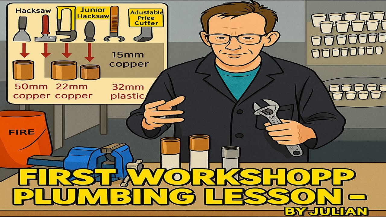 First plumbing workshop practical lesson - Measuring and cutting - YouTube