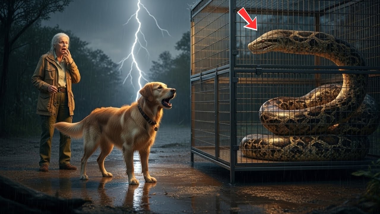 The Dog Kept Barking at the Giant Python’s Cage — When It Opened ...