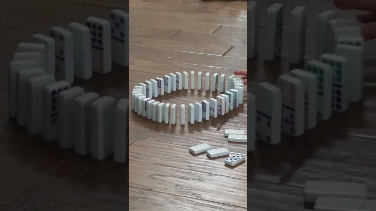 Domino circle 1 - YouTube