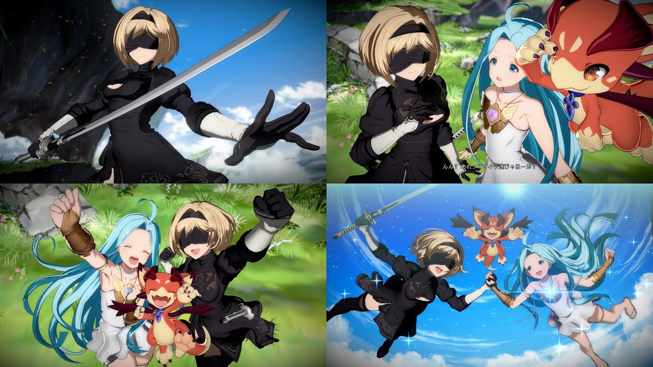 2B衣装 ジータ (Steam版GBVSR用Mod) - YouTube