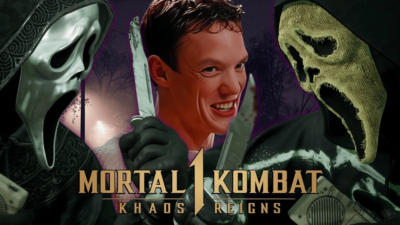 BILLY LOOMIS ENCONTRA STU MACHER NO MORTAL KOMBAT 1 - TODAS AS FALAS DO GHOSTFACE P/ SÍ MESMO ...