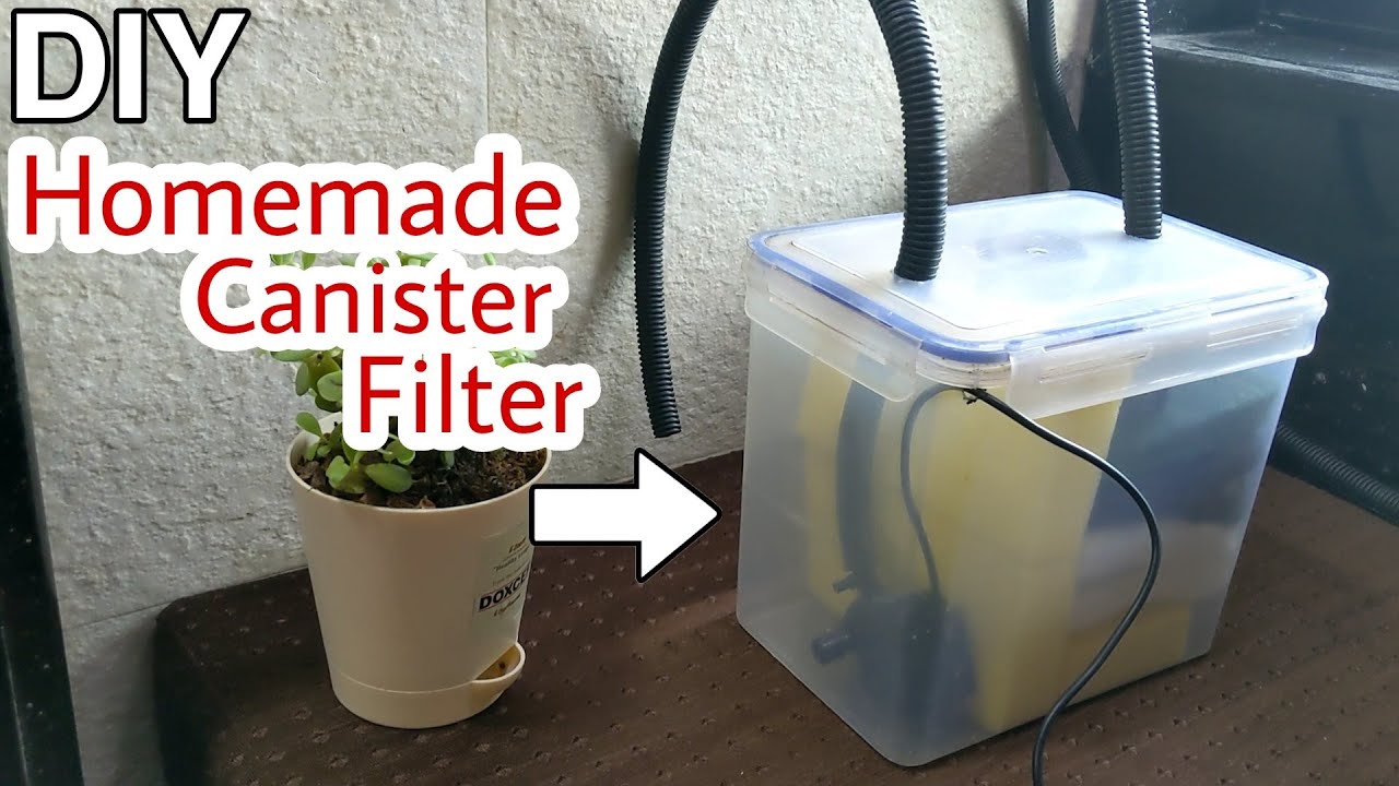 How to Make Fish Tank Filter | DIY Aquarium Filter | DIY Canister ...