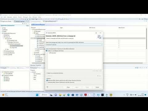 How to Create WSDL from IIB Toolkit #iib #ibm #wsdl #soapui #xml - YouTube
