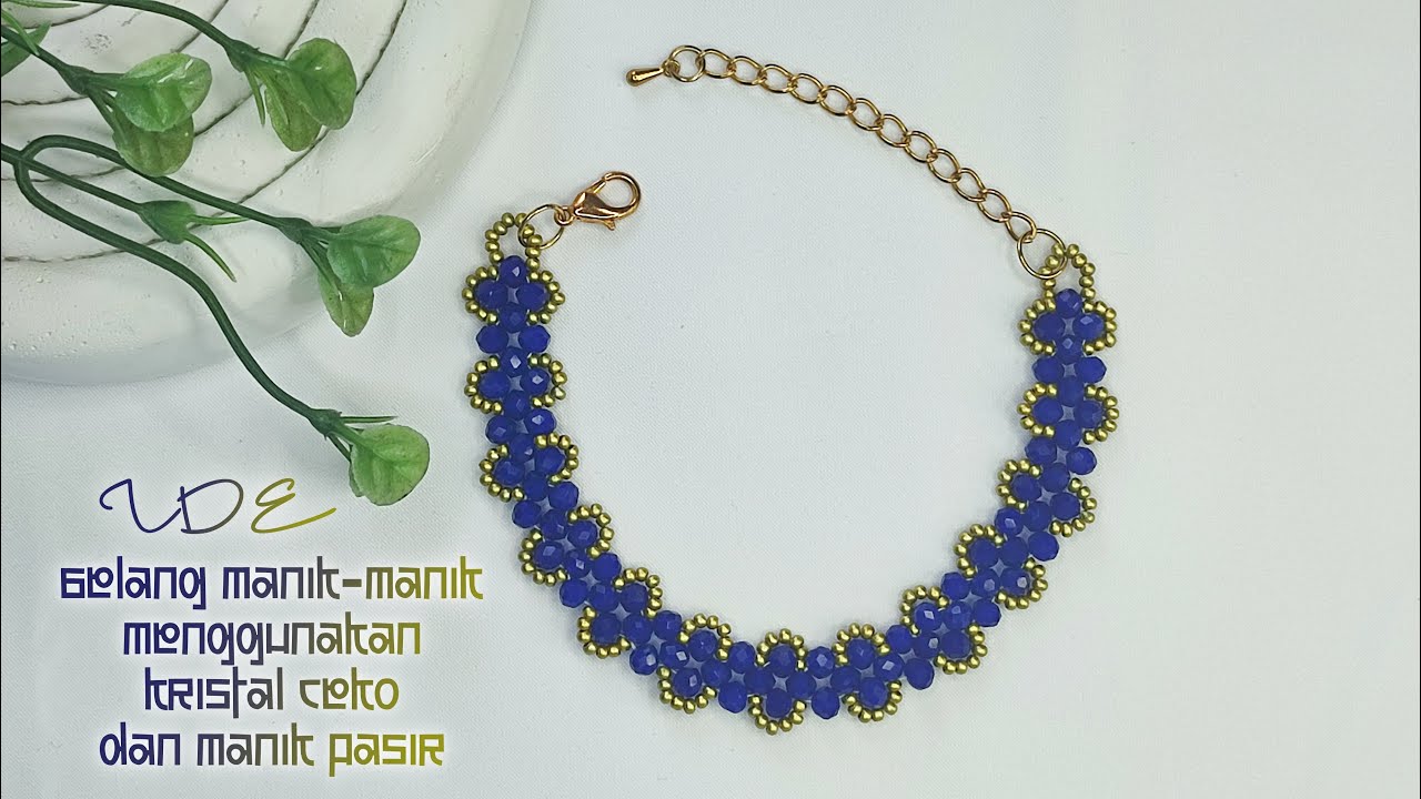 Ide Gelang Manik-manik Menggunakan Kristal Ceko dan Manik Pasir ...