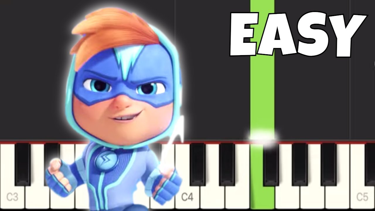 Action Pack Theme Song - EASY Piano Tutorial - YouTube