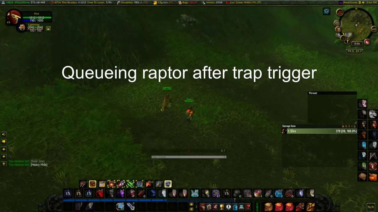 WoW Classic Raptor strike cc break bug - YouTube