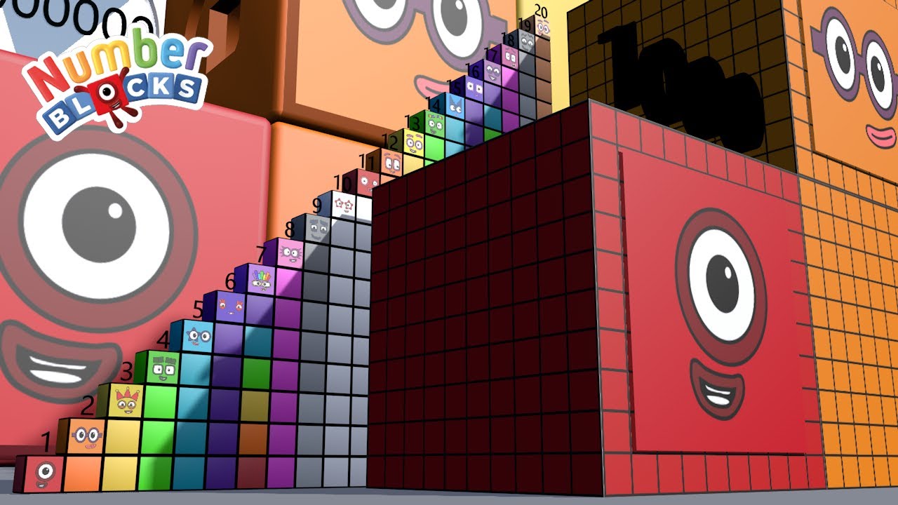 Numberblocks Step Squad 20 vs 20,000,000 - Count to 20,000,000 Song ...