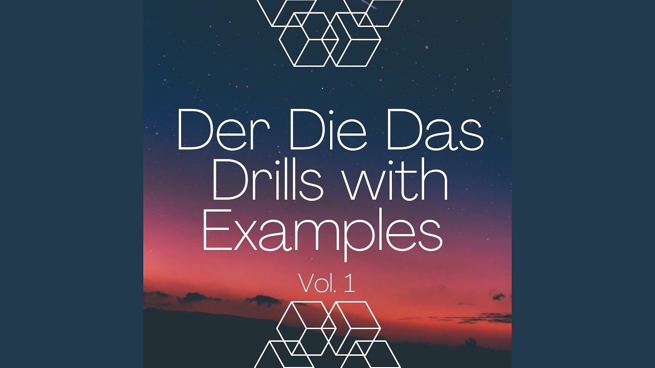 German Nouns Basic Drill 1 - YouTube