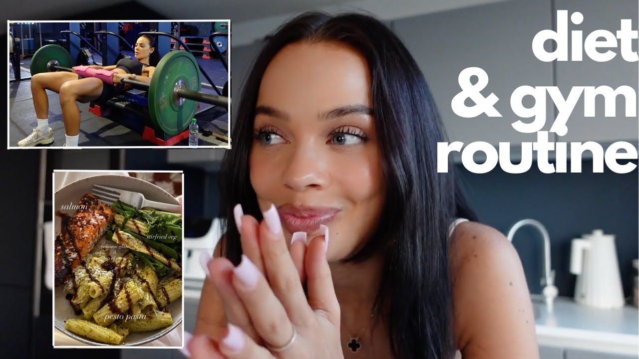 what I eat in a day to stay lean & leg day routine - YouTube