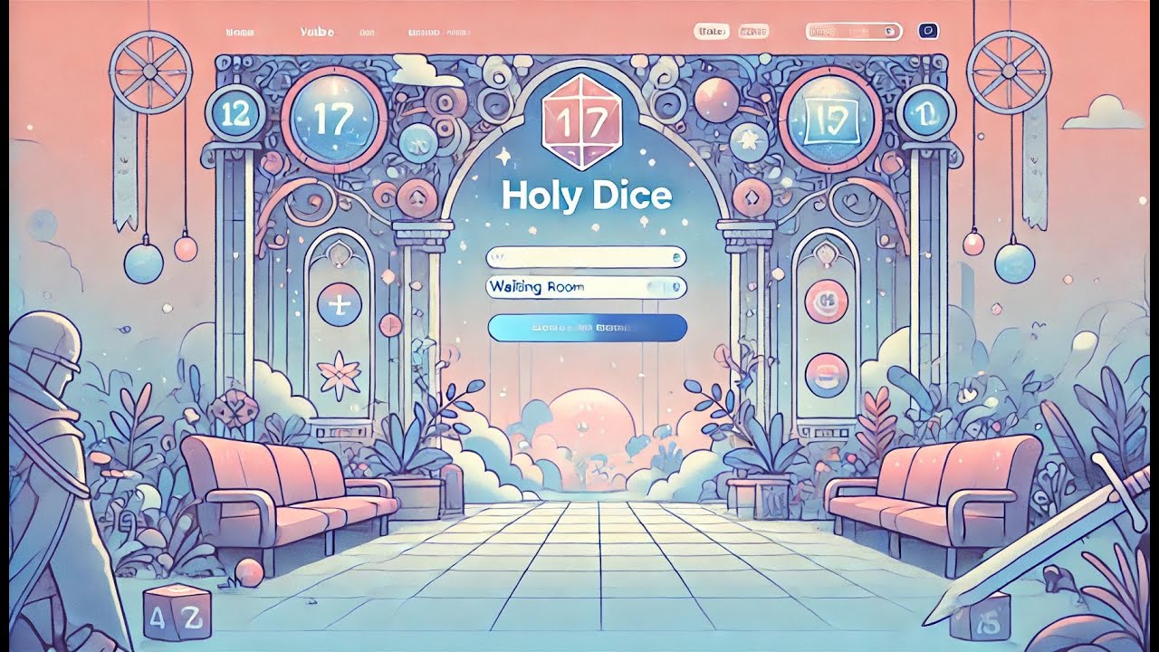 Holy Dice - DnD Blockchain Game | Waiting Room Overview - YouTube