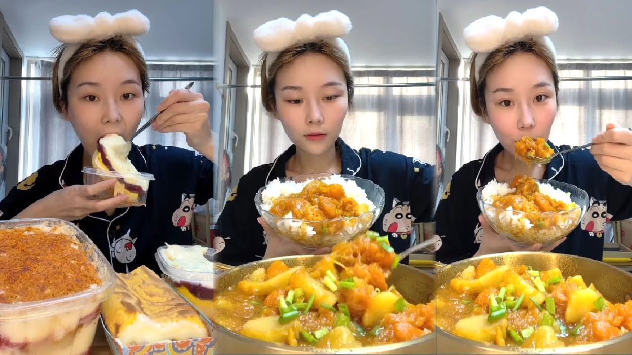 ASMR MUKBANG FOOD AND DESSERT EATING SHOW - YouTube