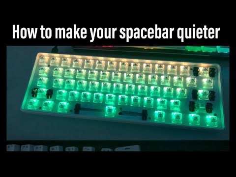 Easy Quiet Spacebar Hack! - How to make your stabilizers quiet - YouTube