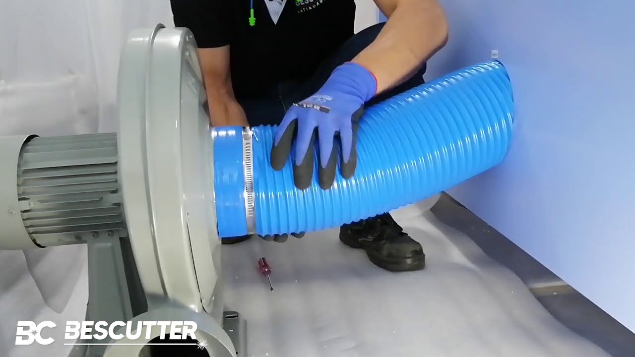 9. Connection of Bellows to the Fume Extractor - YouTube