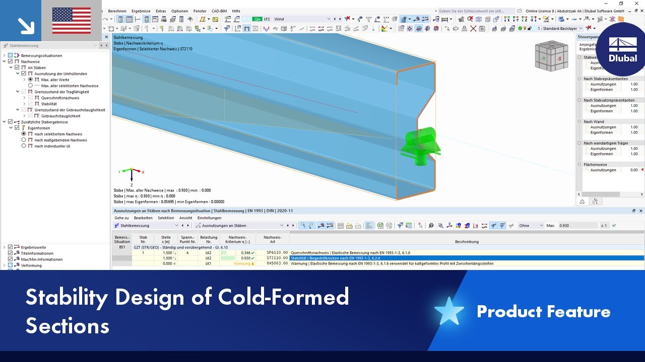 Stability Design of Cold-Formed Sections - YouTube