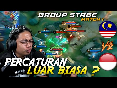 MALAYSIA VS INDONESIA 1 GROUP STAGE SEA Games 33rd !