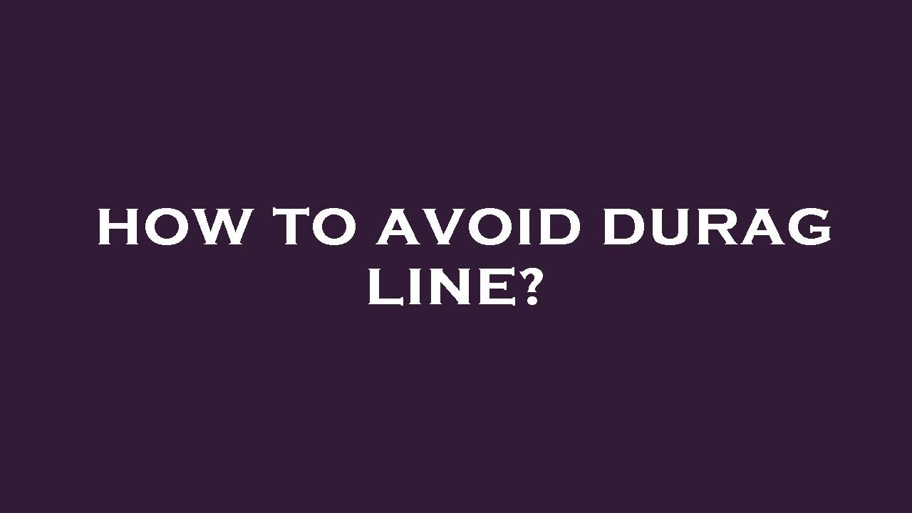 How to avoid durag line? - YouTube