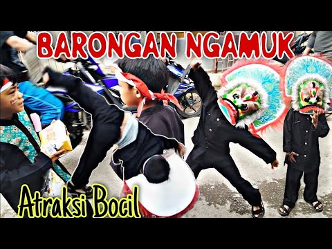 BARONGAN NGAMUK ATRAKSI BOCIL SALTO HUT RI KE-77