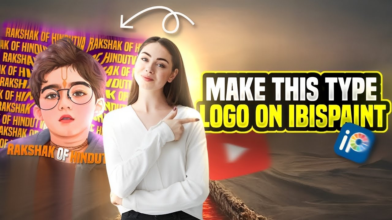 How to make attractive logo on ibispaint apk | attractive thumbnail #thumbnail #logo #trending ...