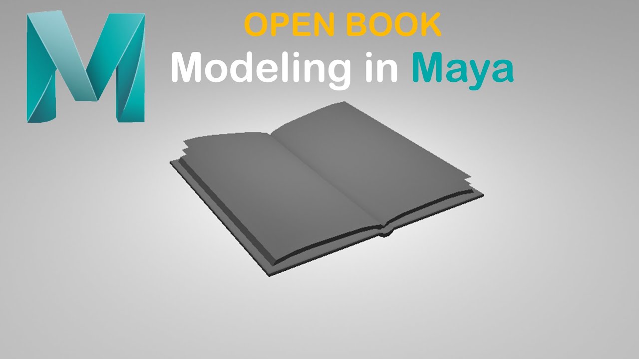 3d Modeling Tutorial Modeling A Open Book In Autodesk Maya Maya