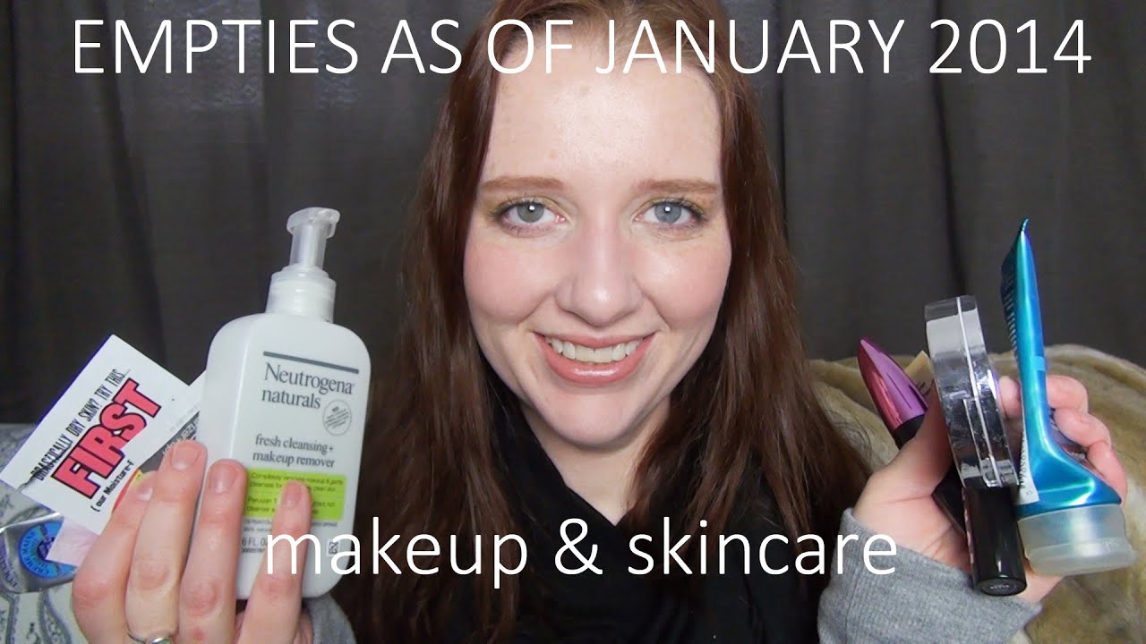 Beauty Empties as of January 2015 - makeup & skincare - YouTube