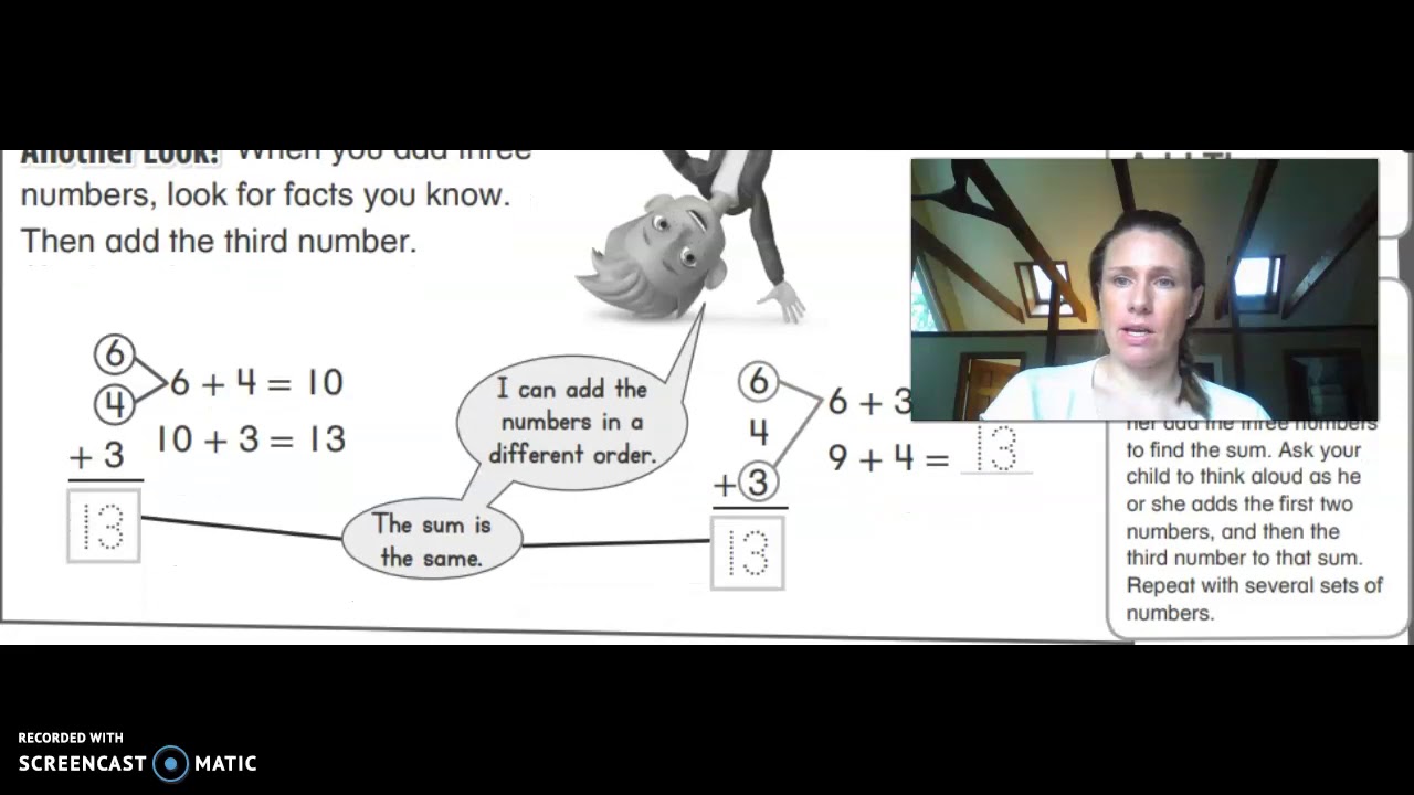 Math Facts and Adding 3 numbers - YouTube