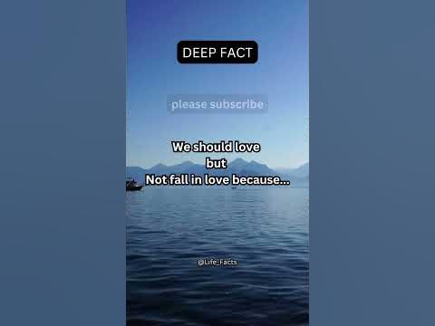 Deep love fact. #lifefacts #love #shorts - YouTube