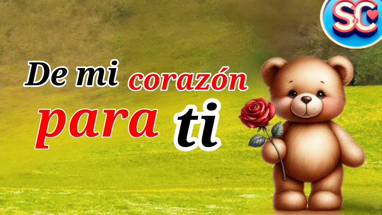 Amor esto es de mi CORAZÓN PARA TI ♥️ - YouTube