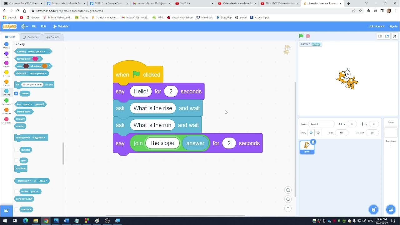 Scratch Lab 1 - YouTube