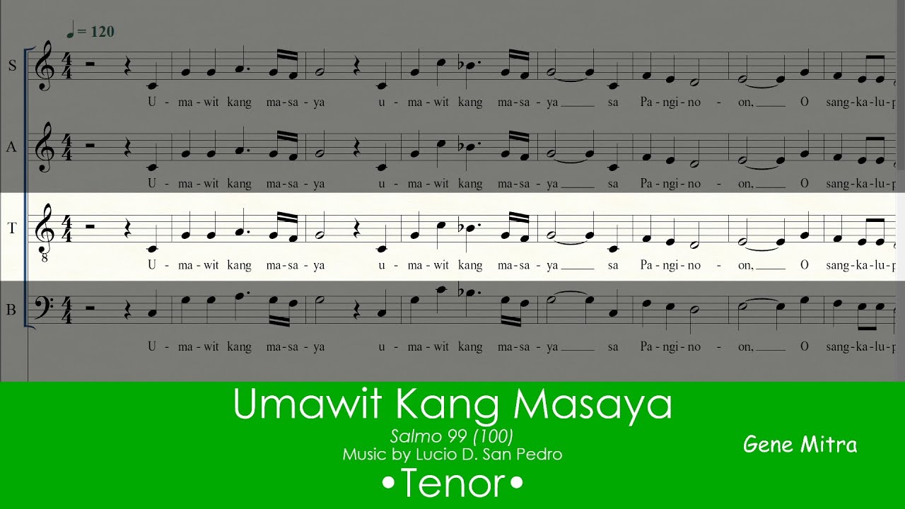 Umawit Kang Masaya • Tenor - YouTube