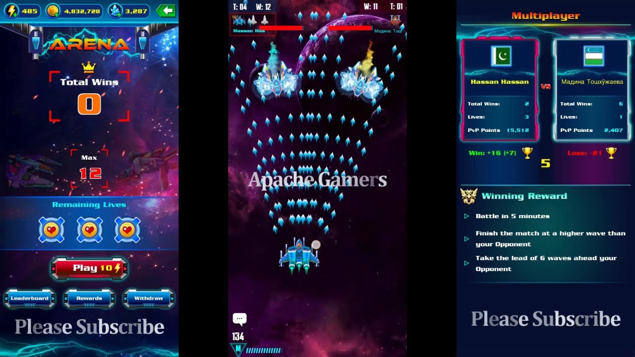 Galaxy Attack: Alien Shooter | PVP Mode | PVP Arena With New Aliens ...