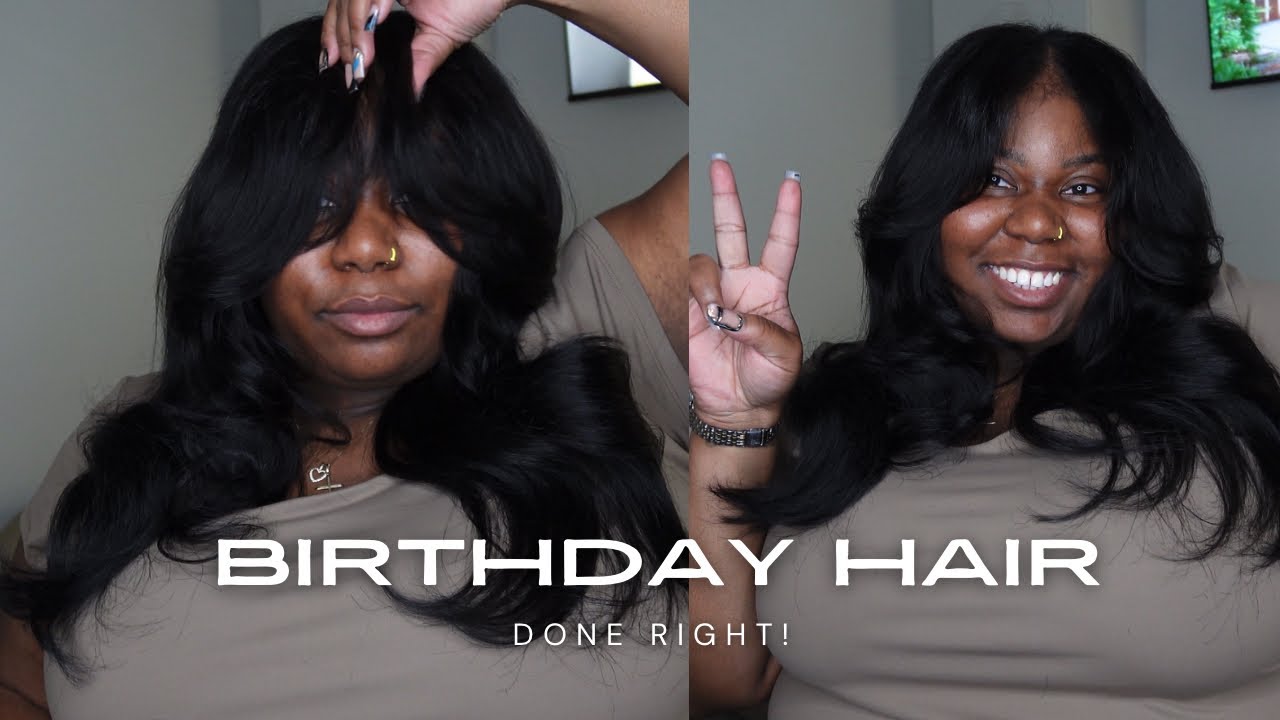 Creating The Perfect Birthday Hair | How I Do My Own Hair For My ...