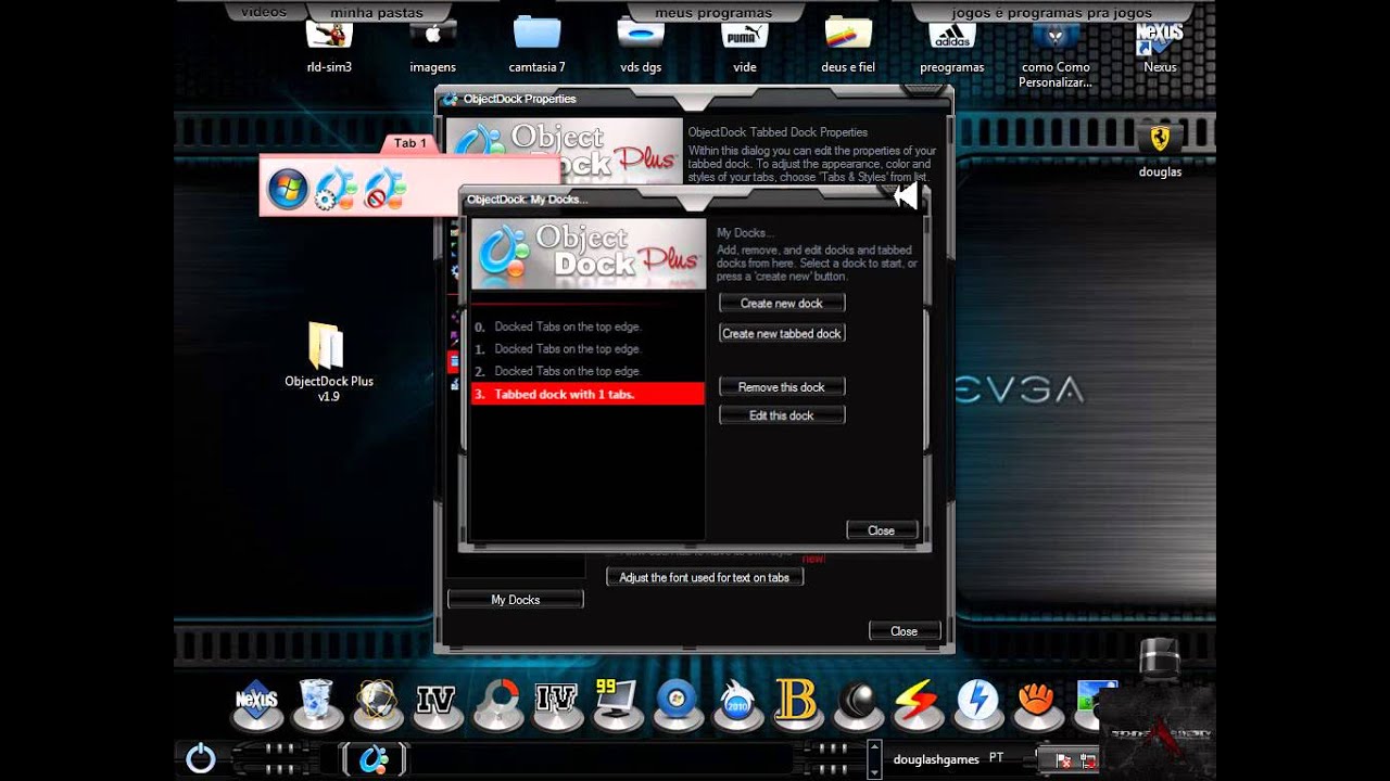 ObjectDock Plus v1.9. - YouTube