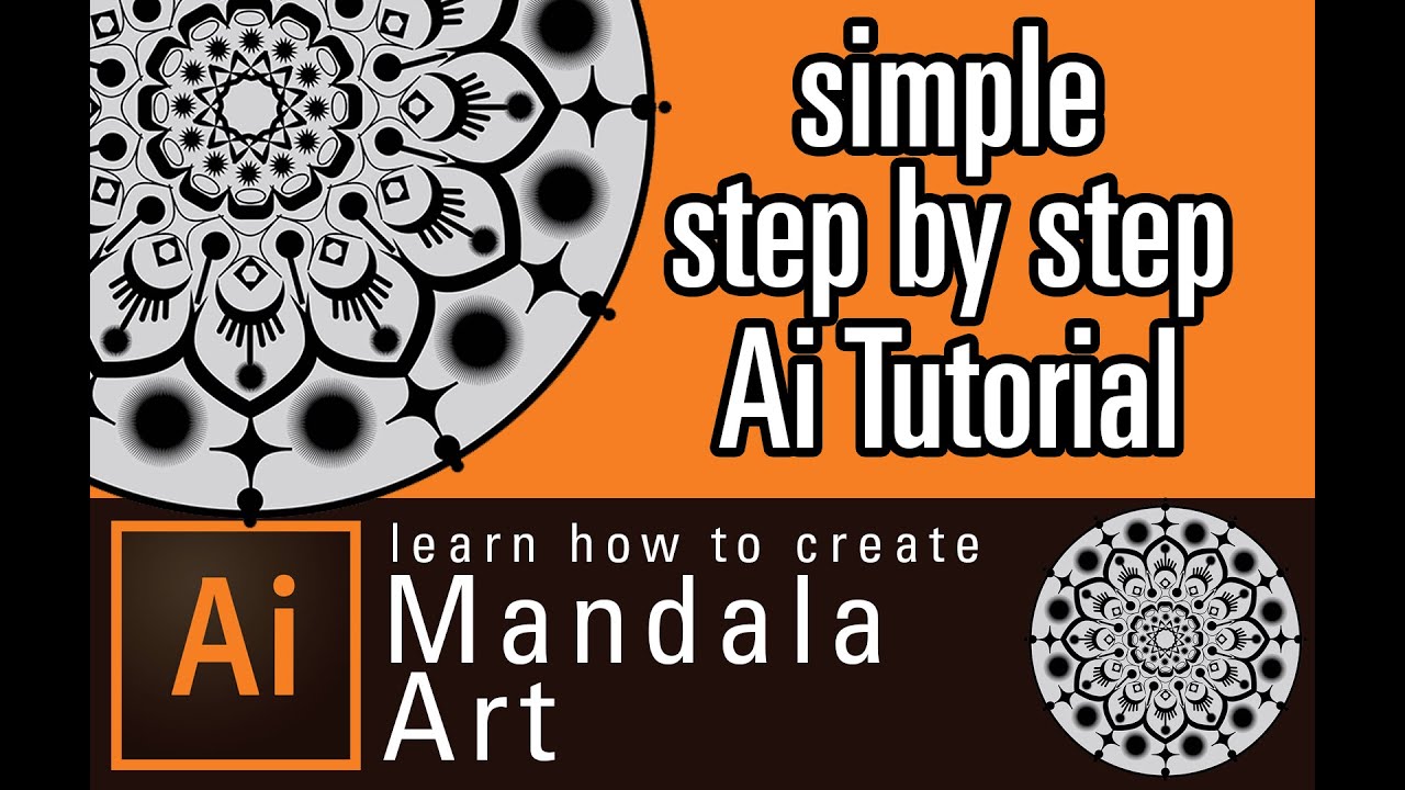 Create a simple Mandala Art in Adobe Illustrator - YouTube